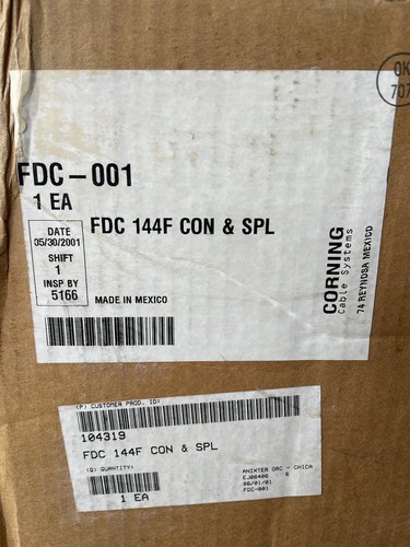 CORNING FDC-001 FIBER OPTIC SPLICE CABINET | eBay