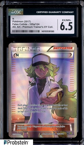 2017 Pokemon Fates collide #105a/124 N Prem Trainer XY Coll CGC 6.5 | eBay