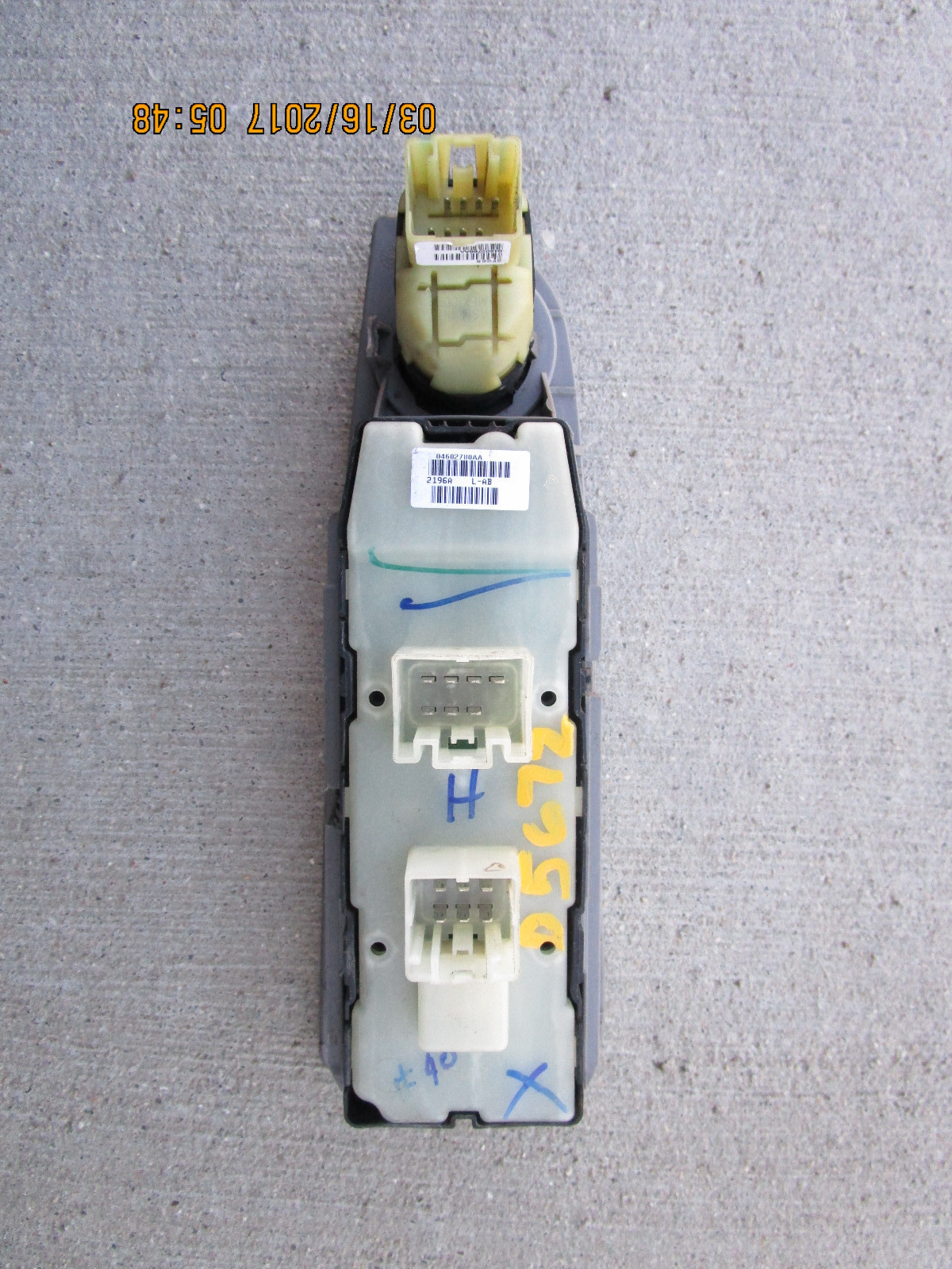 07 CHRYSLER 300 DRIVER LEFT SIDE MASTER POWER WINDOW SWITCH 04602780AA ...