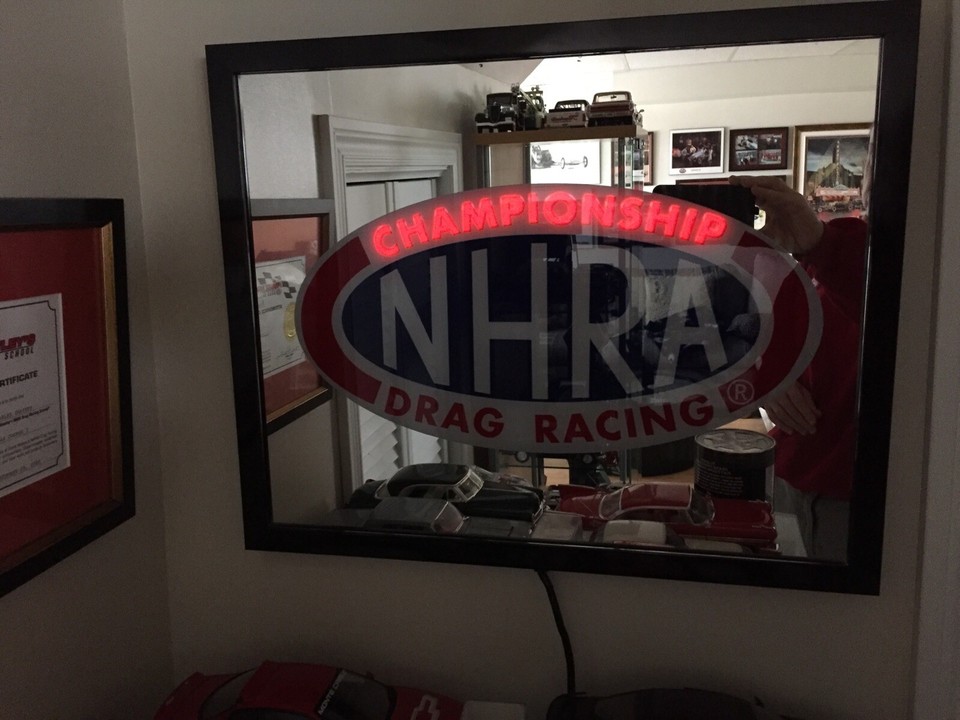 Nhra Sign mirrior hot rod rat rod top fuel funny car pro stock | eBay
