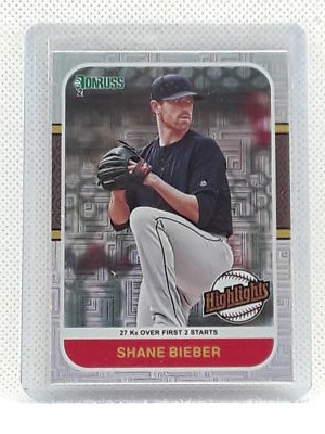 Shane Bieber 2021 Donruss Baseball - Highlights Vector - Cleveland ...