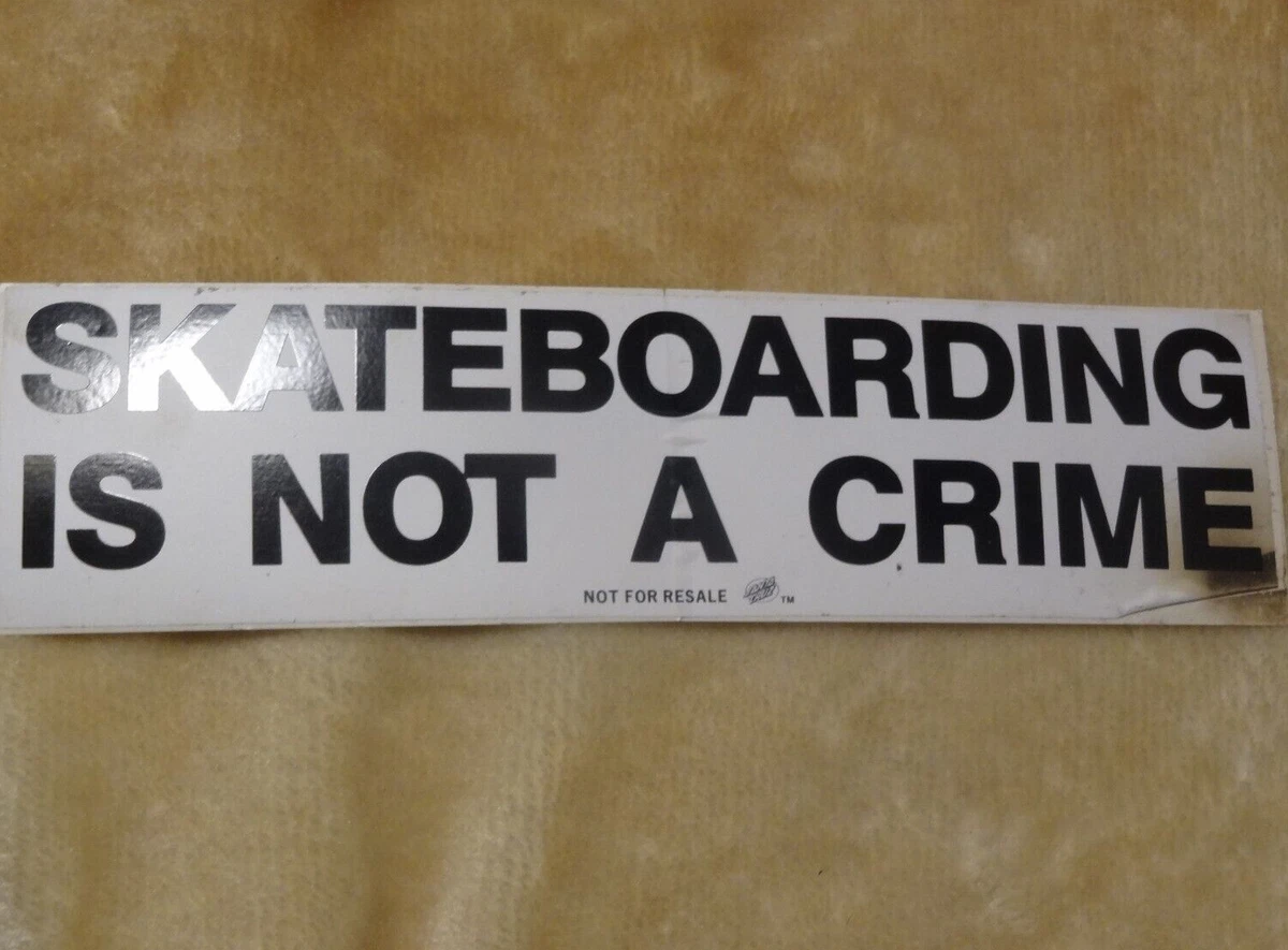 Skateboarding Is Not A Crime Font