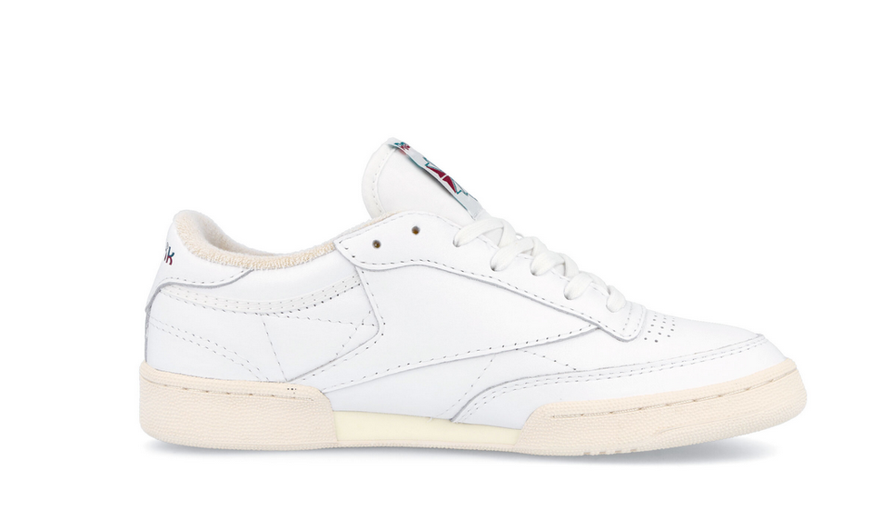 Reebok Club C 85 Vintage White Leather Union Jack | eBay