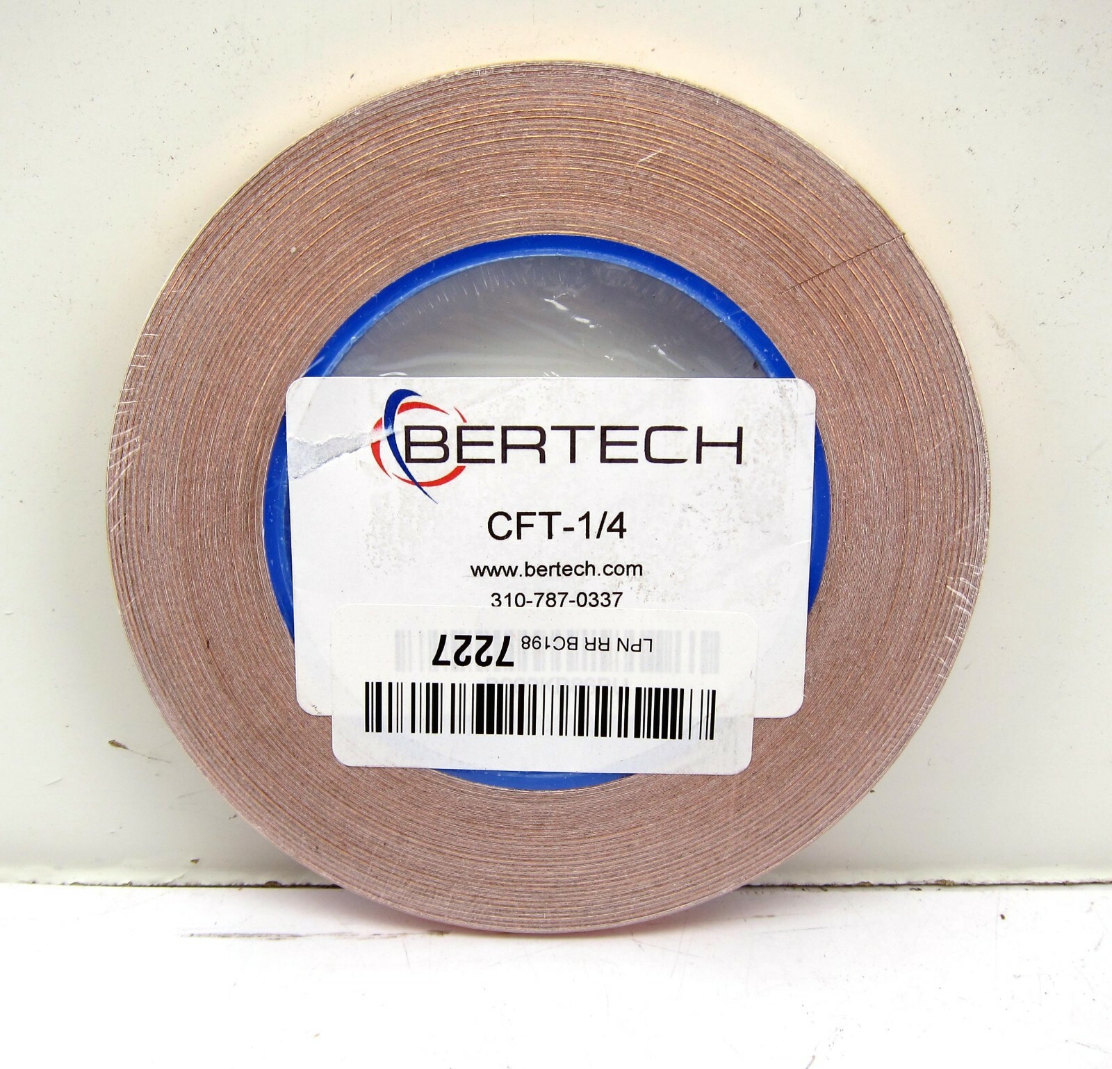 New Bertech CFT-1/4 Copper Conductive Foil Tape Acrylic Adhesive 1/4" X ...