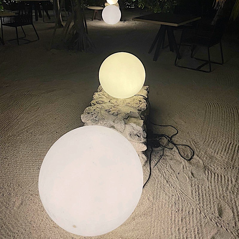 20" ASSORTED LED Ball Orb Battery Operated FLOATING POOL LIGHT Wedding ...
