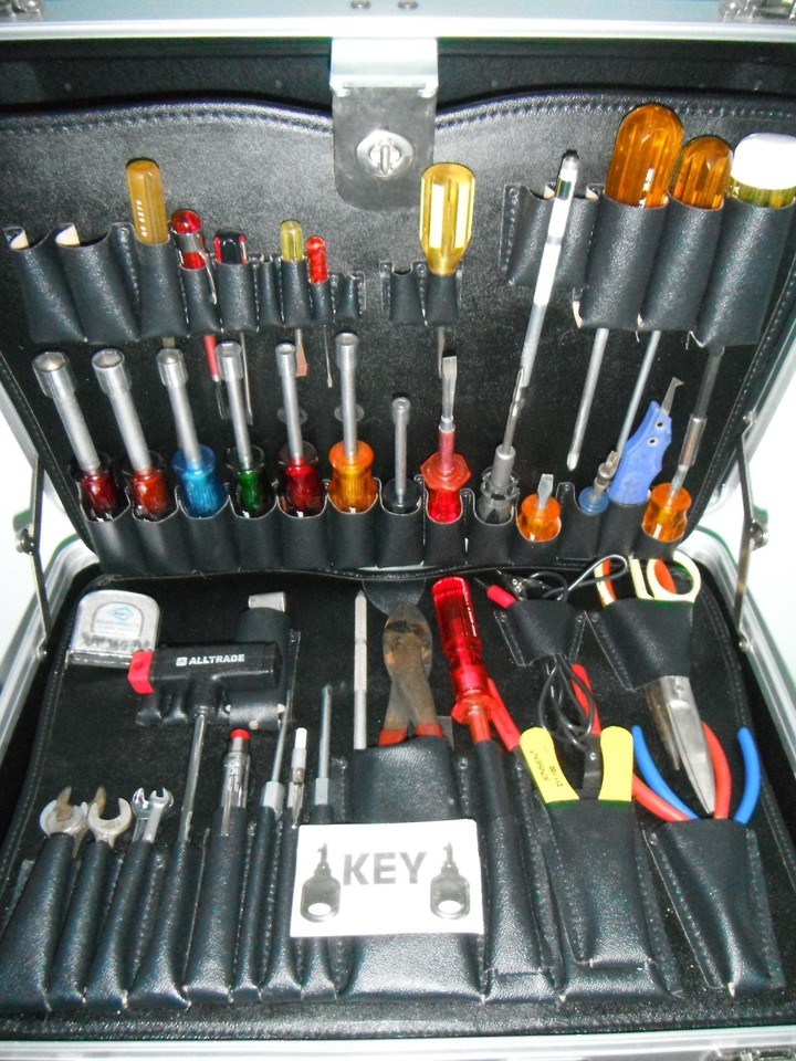 VTG. "Jensen" Field Service Engineer Tool Repair Kit & Briefcase 2-Keys ...