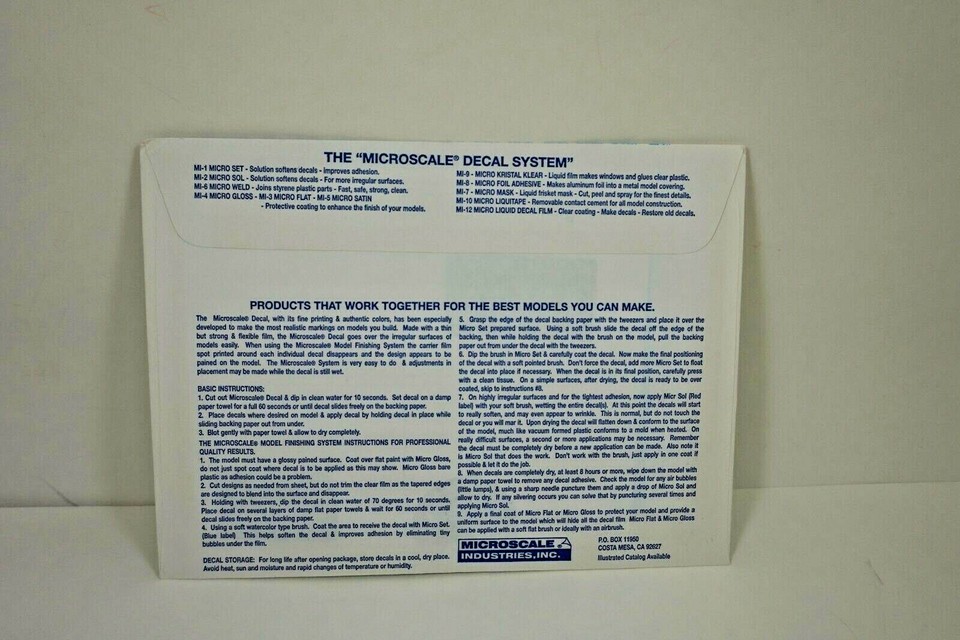 NOS Microscale ADM CORPORATION TANK CARS N Scale Decals - 60-4370 | eBay