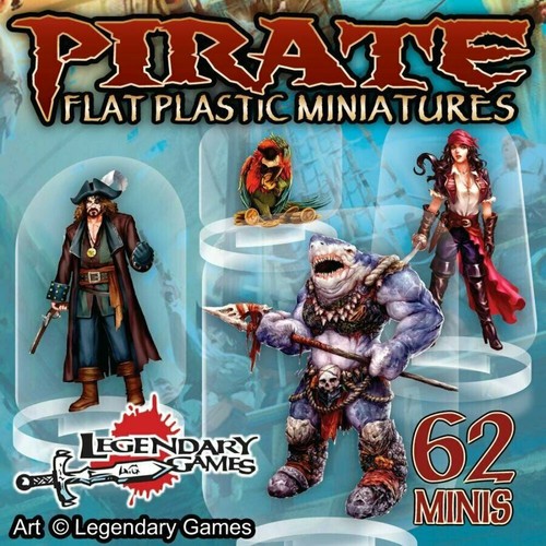 Arcknight Flat Plastic Miniatures - Legendary Games Pirates Set - 62 2D ...