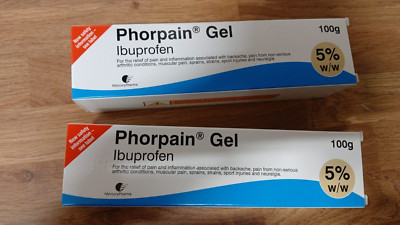 Ibuprofen 5% Gel 100g PHORPAIN X 2 2026 | eBay UK