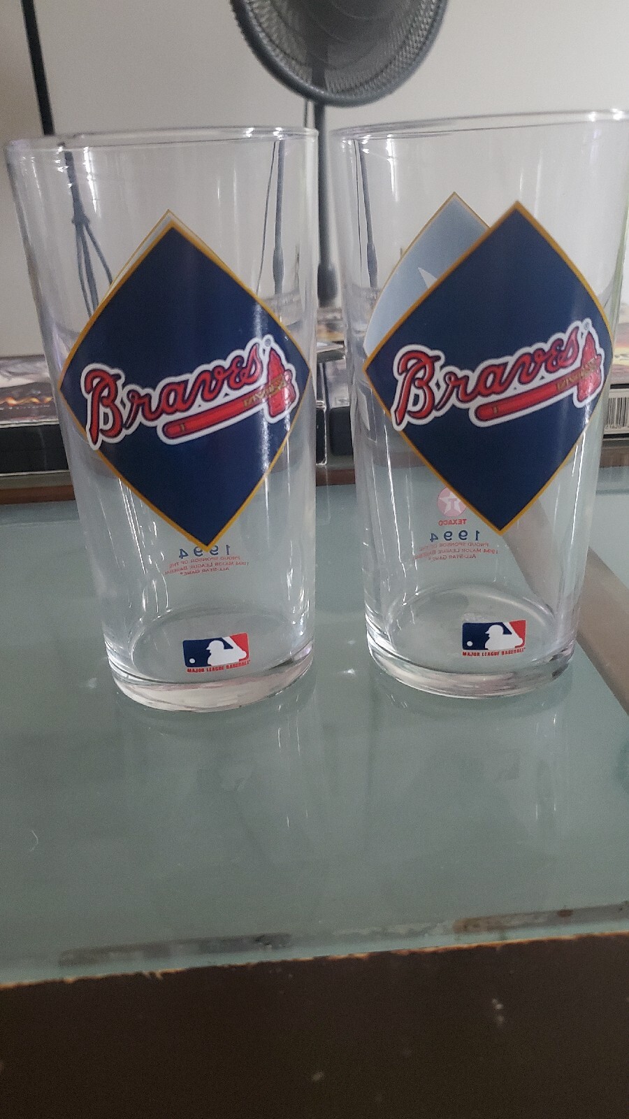 (2) Atlanta Braves Texaco Vintage 1994 MLB All Star Game 16 oz. Pint ...