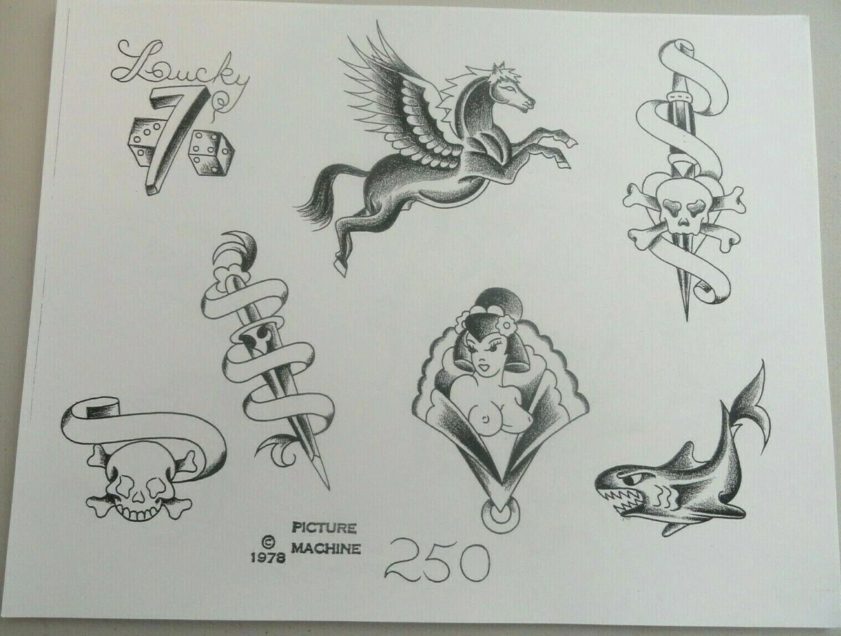 Tattoo Machine Tattoo Flash
