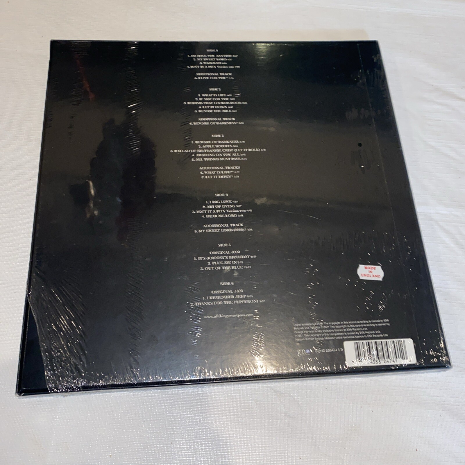 George Harrison All Things Must Pass Vinyl Box Set 2001 UK GN record ...