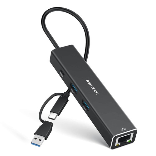 Usb To Ethernet Adapter Usb 3.2 Gen 2 Hub With Rj45 Gigabit Ethernet ...