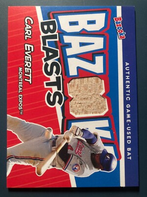 2004 Topps Bazooka Blasts Game-Used Bat Carl Everett #BB-CE | eBay