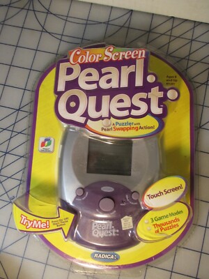 Radica Color Screen Pearl Quest Electronic Handheld Game Puzzle Touch ...