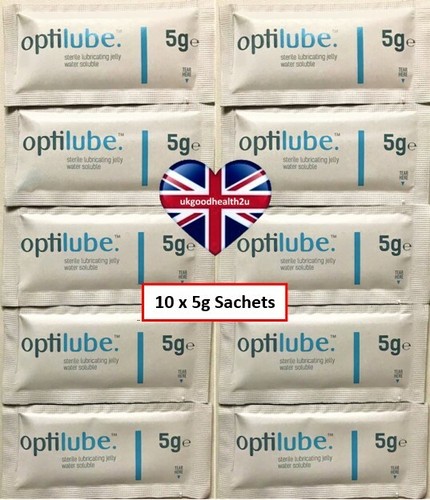 10x OPTILUBE STERILE LUBRICATING JELLY GEL 5g SACHETS *BRAND NEW* KY ...