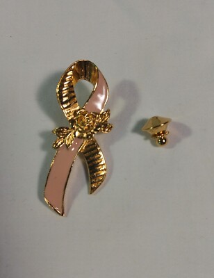 Vintage Avon Breast Cancer Pink Ribbon Brooch/Pin | eBay