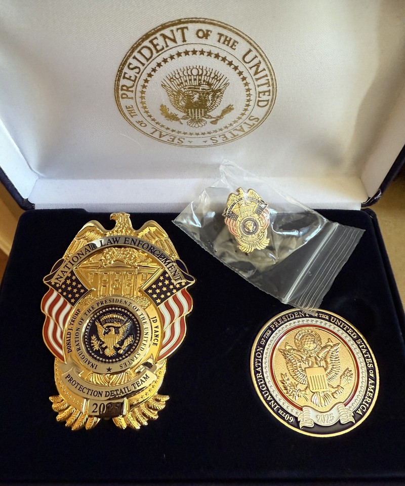 Trump / Vance 2025 Inauguration Detail Badge, Pin, Coin FREE US ...