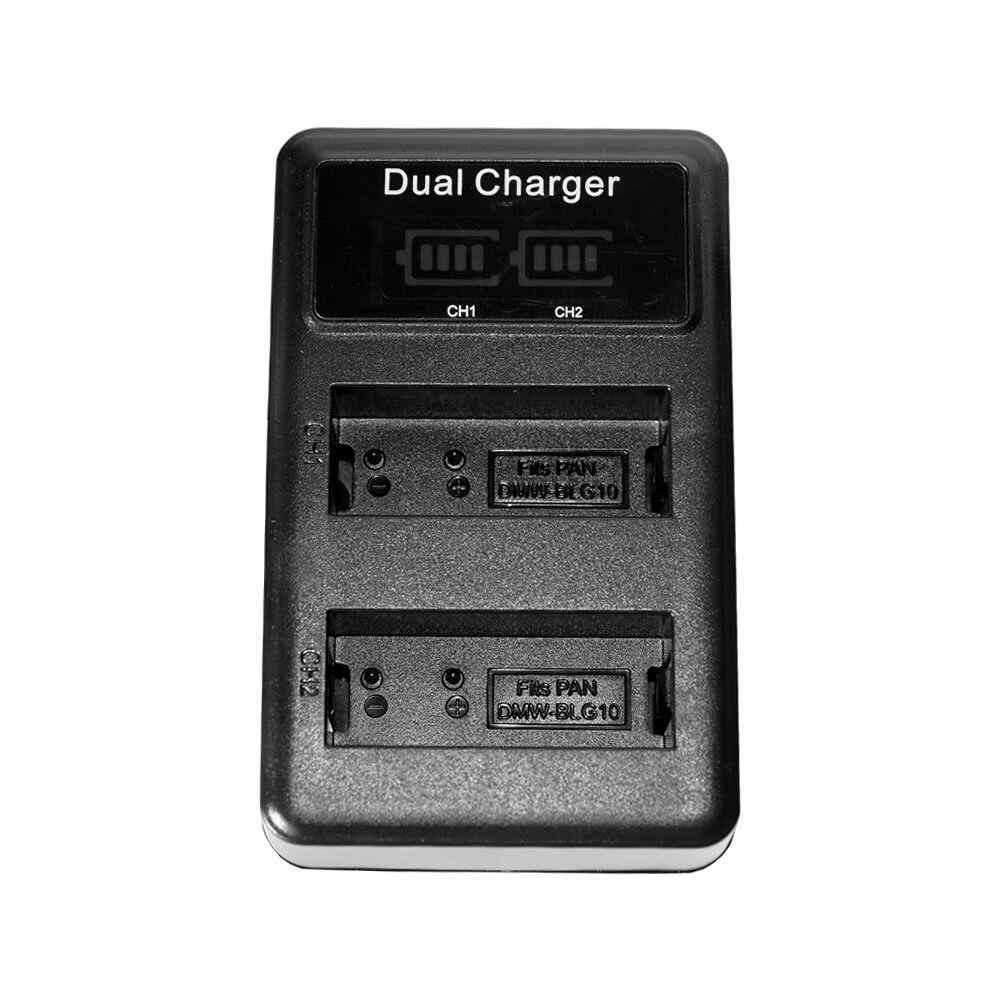 USB LCD Battery Charger For Panasonic DMW-BLG10E DMC-GX7 GF6 TZ80 TZ81 ...