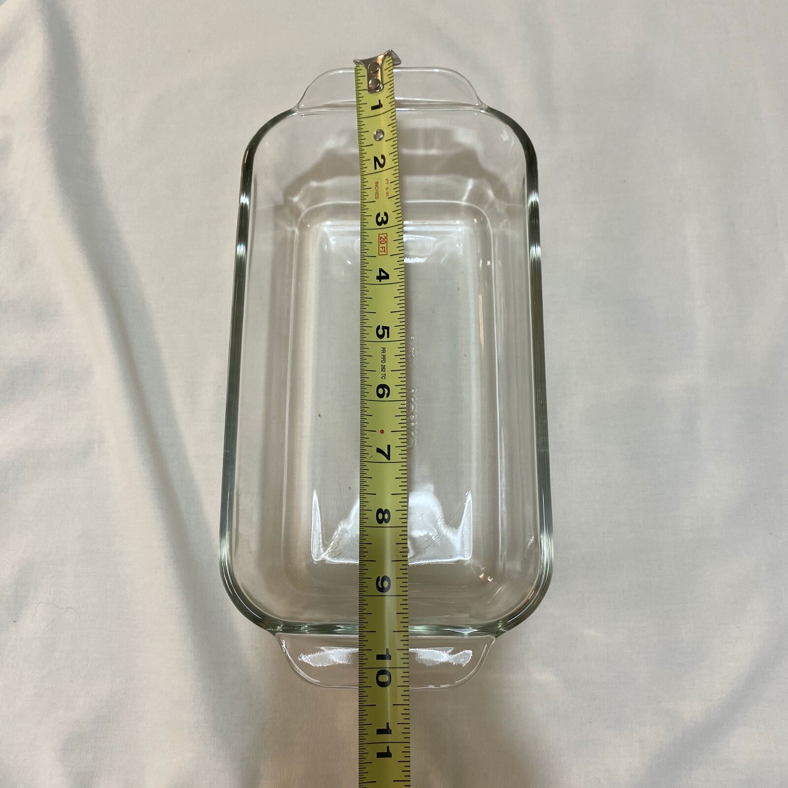 VINTAGE Pyrex 213-R Clear Loaf Pan 1.5 Qt USA W/O Lid 10 3/8" X 5 1/8 ...