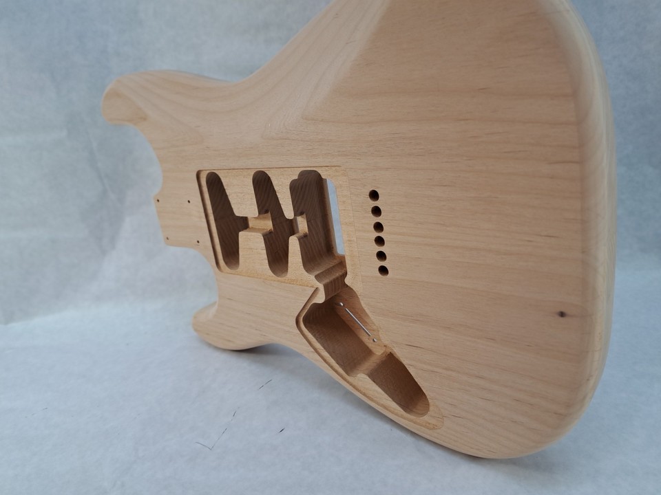 Alder HSS Hardtail guitar body - fits Fender Strat Stratocaster necks ...