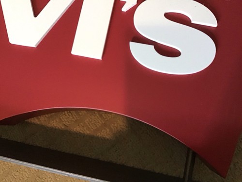 Red Tab LEVI'S Denim Jeans Retail Store Display Advertising Stand Sign ...