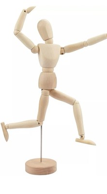 Wooden Mannequin Figure 30.5cm/12 Inch Human Body Artist Drawing ...