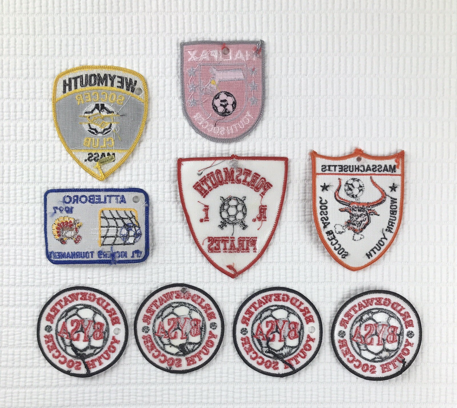 Vintage Massachusetts Youth Soccer Patches 33 Total 2 Medals Tournament ...
