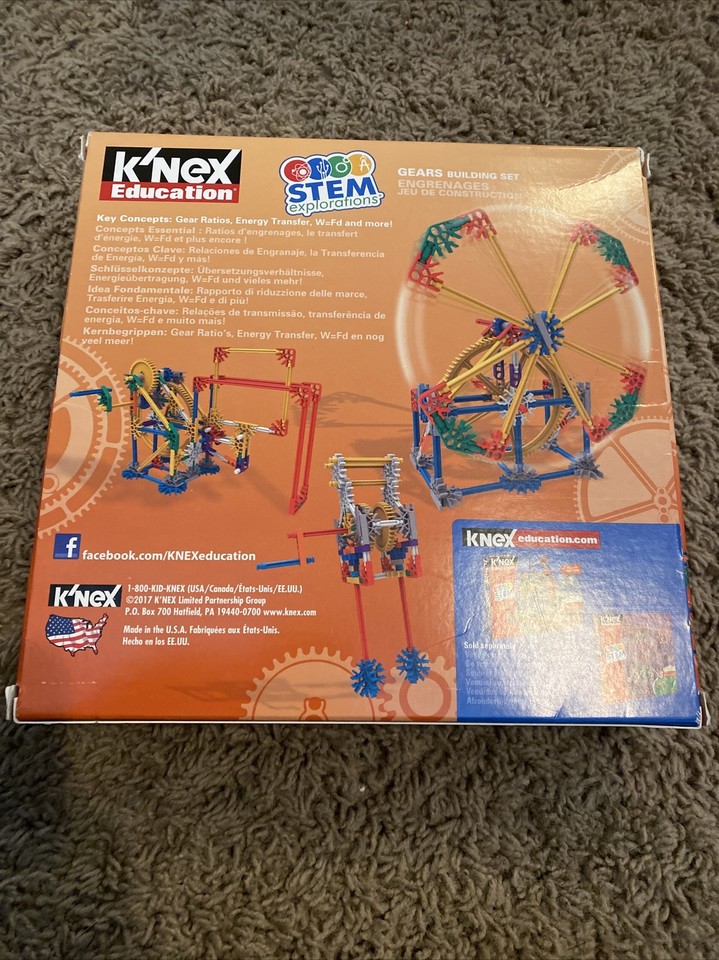 K'NEX Education STEM EXPLORATIONS: Gears Building Set Building Kit New ...