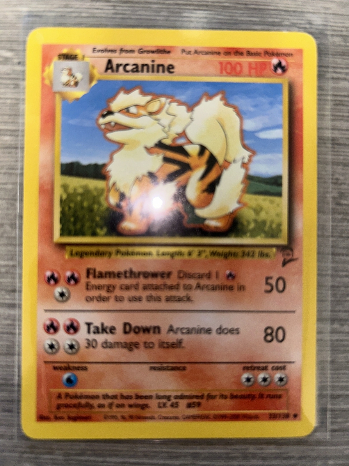 Pokémon TCG Arcanine Base Set 2 33/130 Regular Unlimited Uncommon | eBay