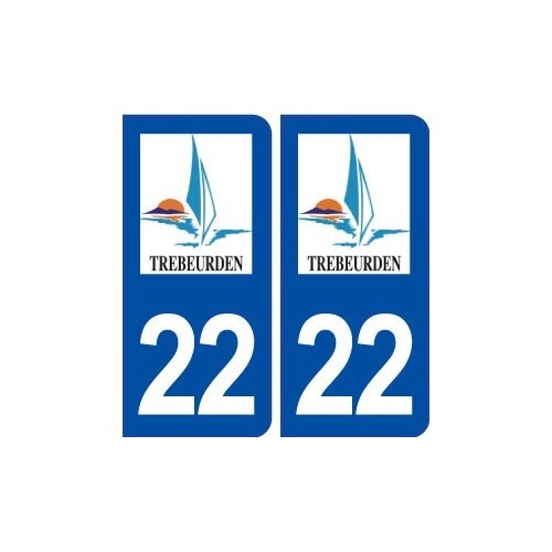 22 Trébeurden logo ville autocollant plaque sticker | eBay