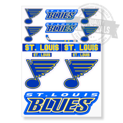 St. Louis Blues NHL Hockey A4 High Quality Printed Vinyl Decal Sticker ...