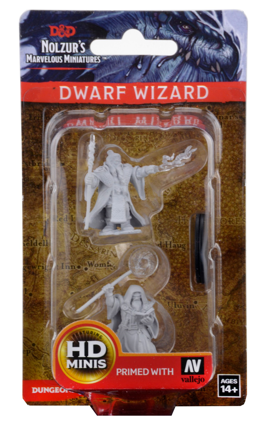 Dwarf Male Wizard D&d Nolzur's Marvelous Miniatures WizKids Wzk72620 ...