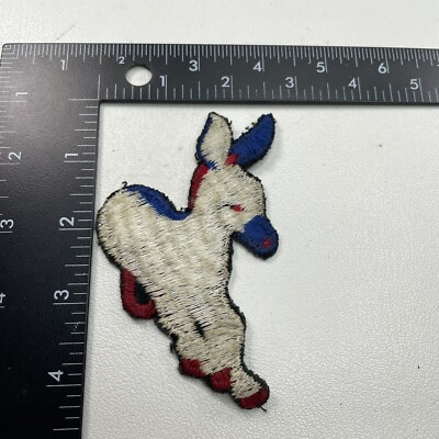 Vintage Full Embroidered DEMOCRAT DONKEY POLITICAL PARTY Patch 29X1 | eBay