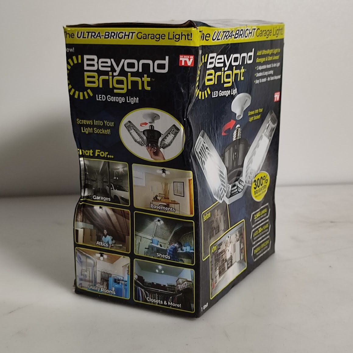 BEYOND BRIGHT 3500 Ln 11.5" Single Pole Occupancy LED Flush Mount ...