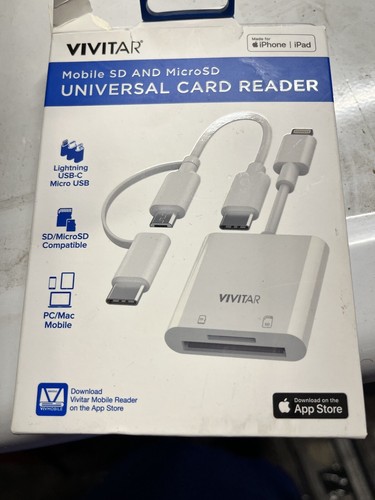 Vivitar Mobile SD and MicroSD Universal Card Reader White MOV4016 | eBay