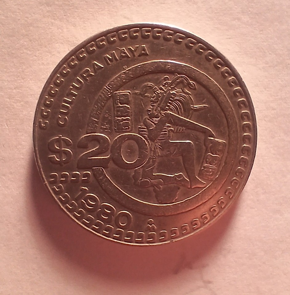 1980 1¼ inch Mexico 20 Pesos Copper-Nickel Coin Free Shipping | eBay