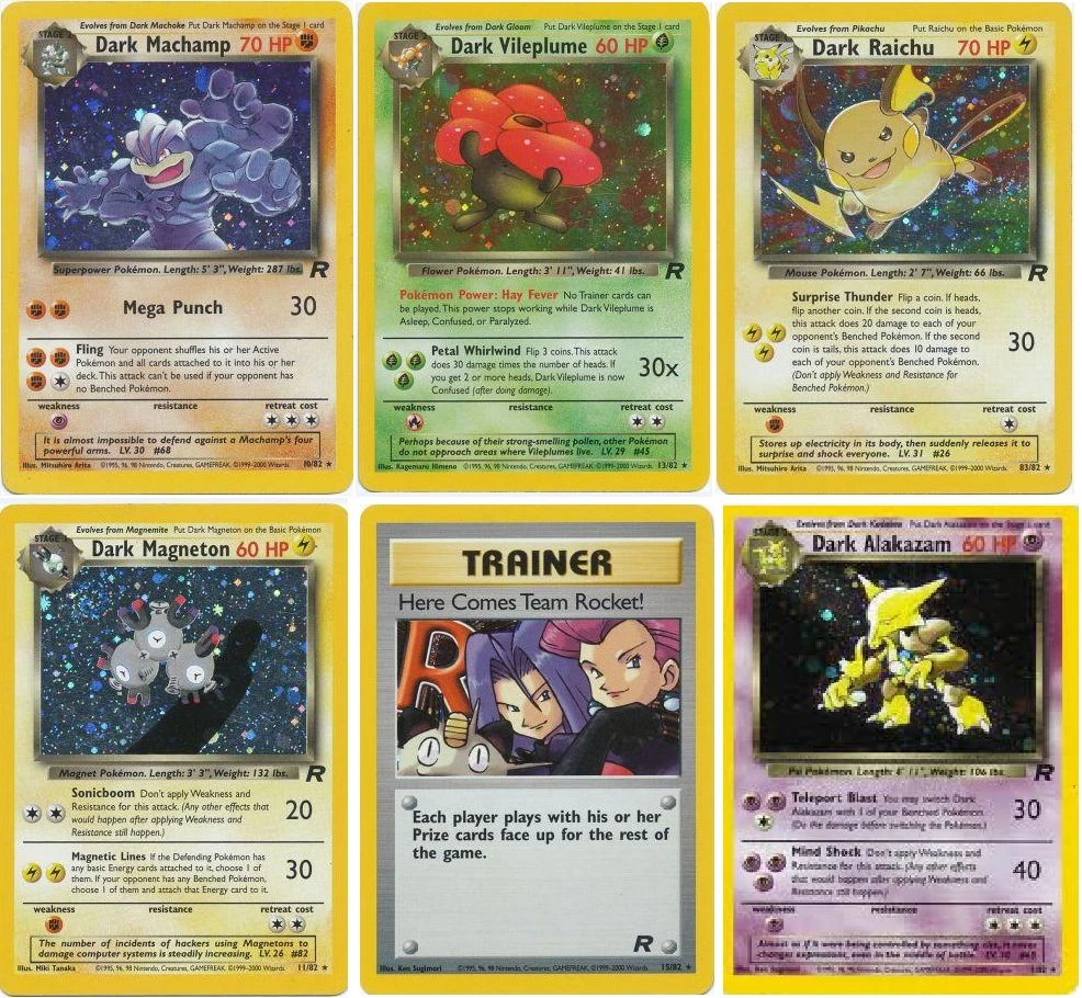 Dark Pokemon Cards