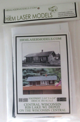 HO SCALE HRM LASER MODELS HRM-16 CENTRAL WISCONSIN RIB LAKE WI DEPOT | eBay