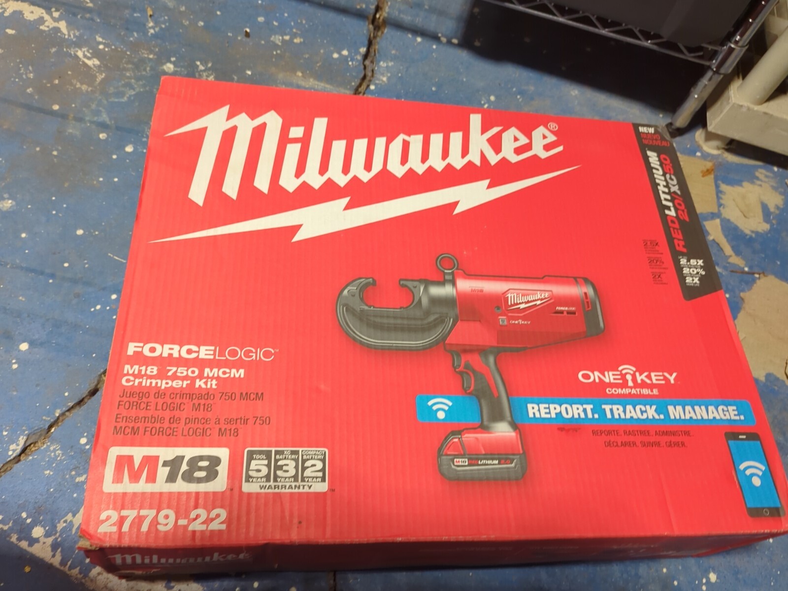 Milwaukee 2779-22 M18 18V Force Logic 750 MCM Crimper Kit | eBay