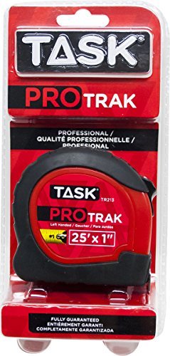 Task Tools TR213 25-feet ProTrak Tape Measure Left-handed Red for sale ...