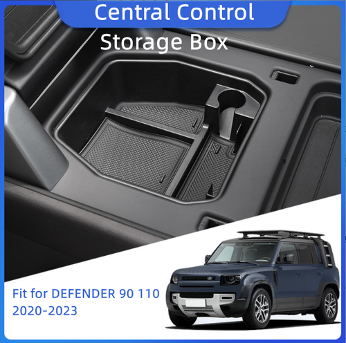 Black Car Central Control Storage Box For Land Rover Defender 90 110 ...