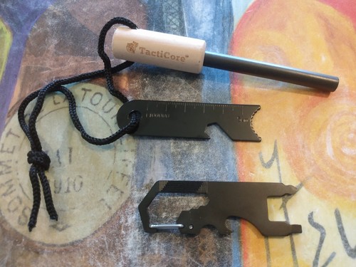 TactiCore Ferro Rod Fire Starter with Multi Function Striker ...