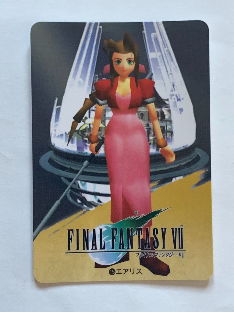 Aerith Gainsborough FINAL FANTASY VII FF7 SQUARE japanese card Japan No ...