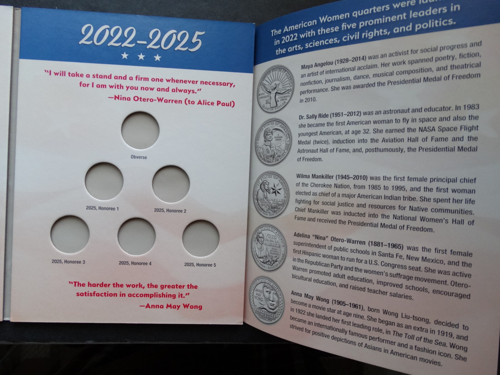 Whitman American Women Quarters Coin Folder 2022-2025 Album Book | eBay