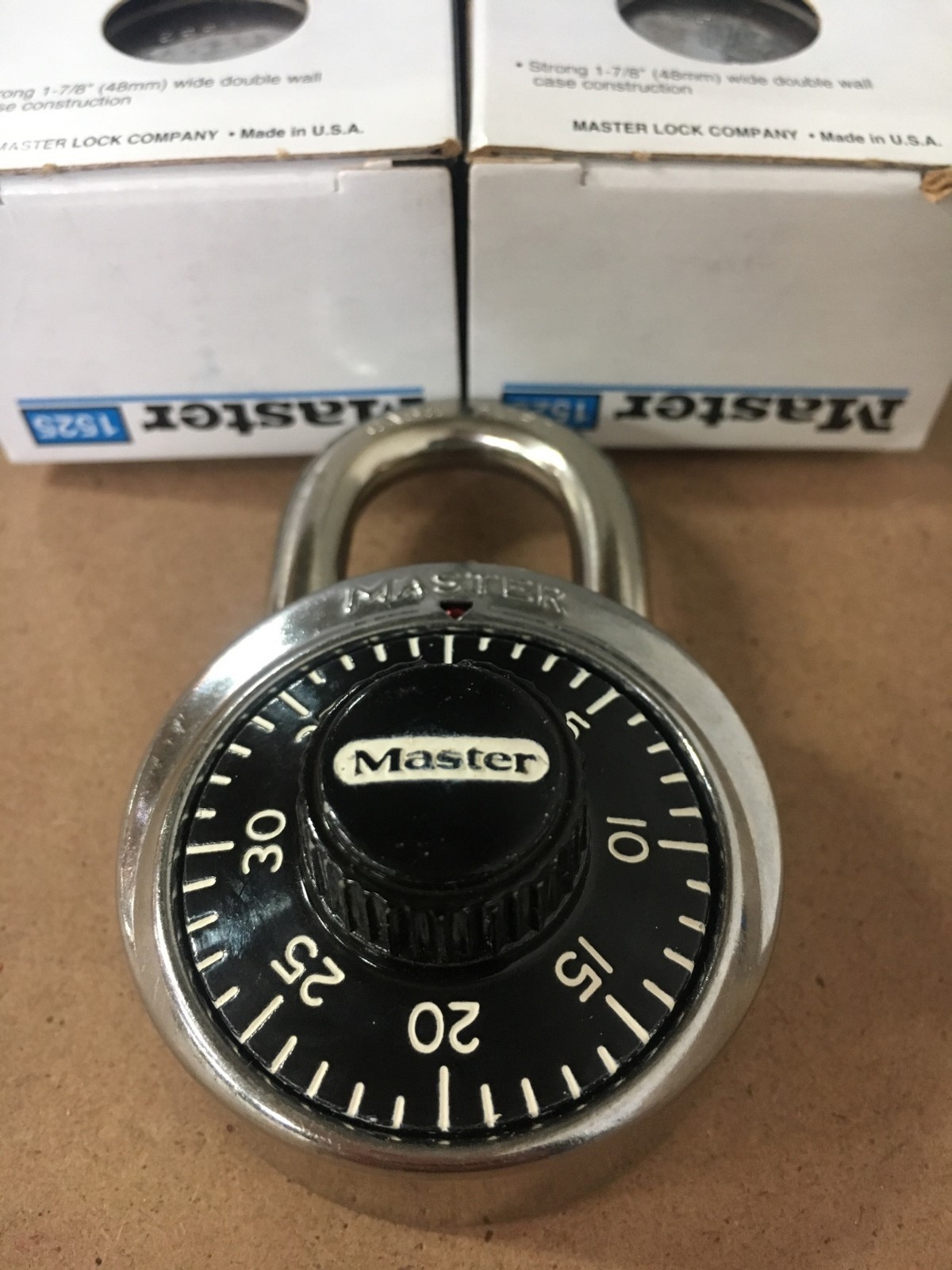 NEW Master Lock 1525 Combination Padlock - Pack of 6 - *Please see ...
