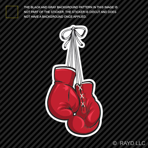 Boxing Decals GIRLS BOXING WOMEN'S BOXING GLOVES BOXER S35 2 STICKERS