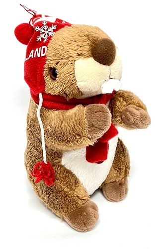Splash Arts Beaver Plush Switzerland Singing Stuffed Toy Animal Cap ...