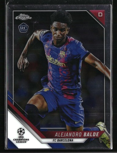 Alejandro Balde Topps Chrome UEFA Champions League #38 RC Soccer Card ...