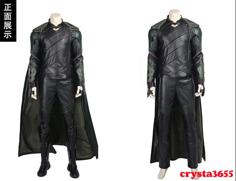 Thor：Ragnarok Loki Cosplay Custome Full Set Top Pants Boots Robe Vest ...